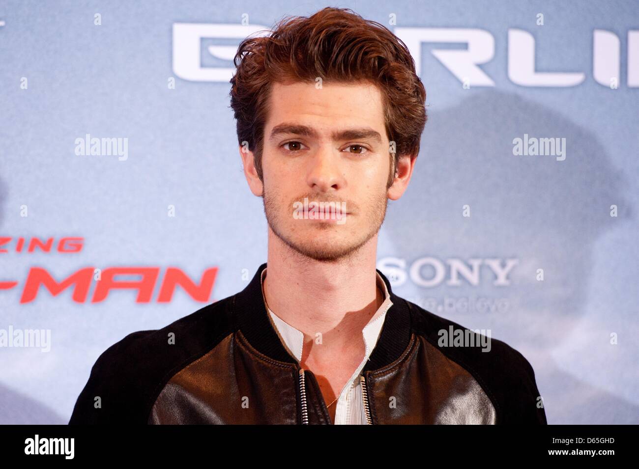 Actor Andrew Garfield presents the movie 'The Amazing Spiderman' at ...