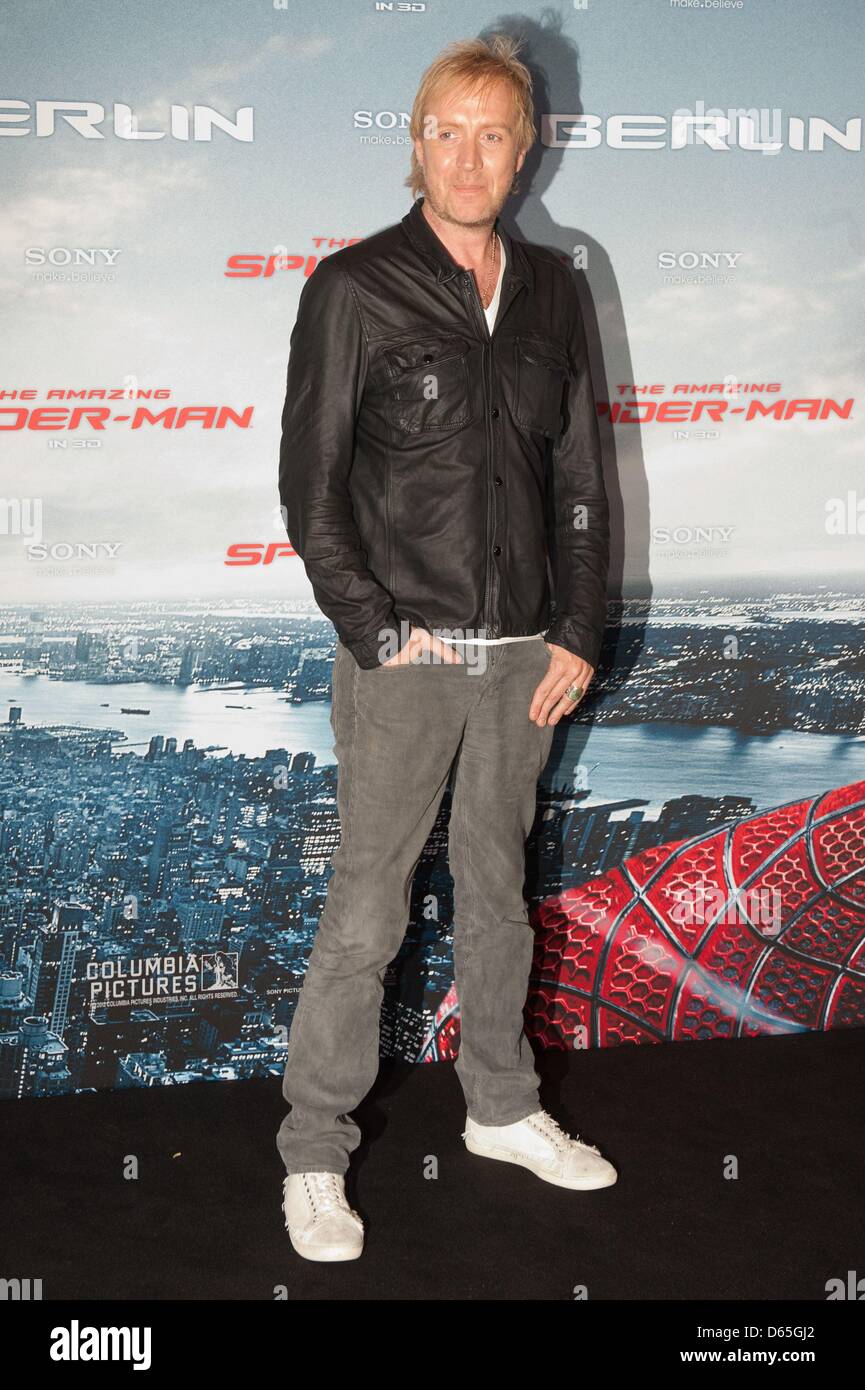 Actor Rhys Ifans presents the movie 'The Amazing Spiderman' at Hotel ...