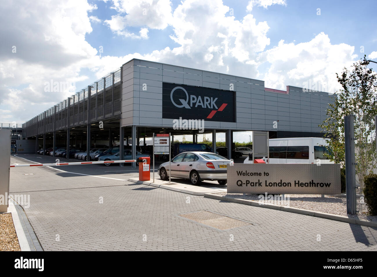 Q park car park Heathrow London England Stock Photo - Alamy