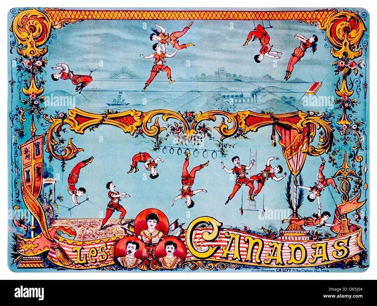 Trapeze acrobats vintage hi-res stock photography and images - Alamy