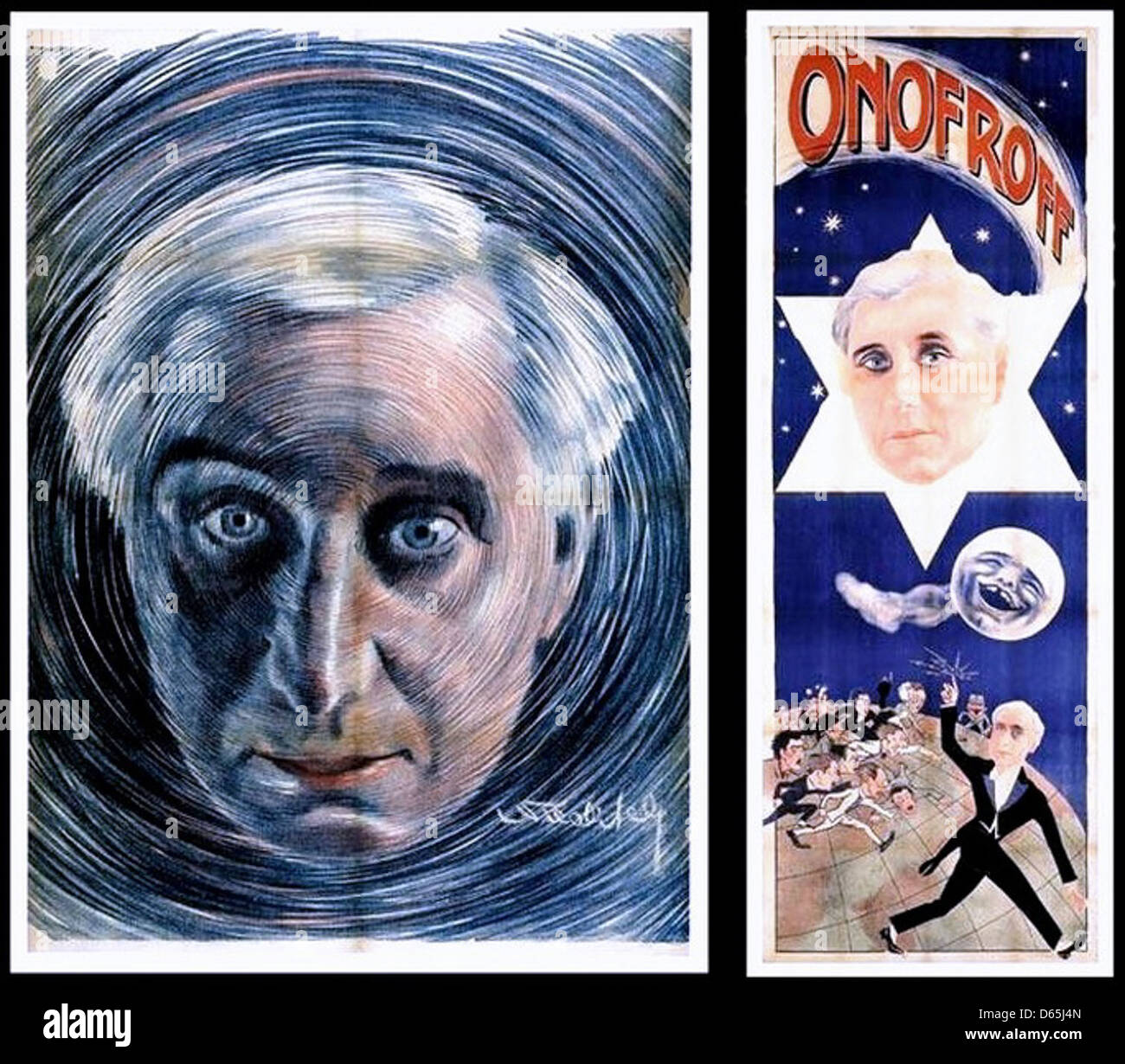 This vintage advertisement features the famous circus hypnotist ...