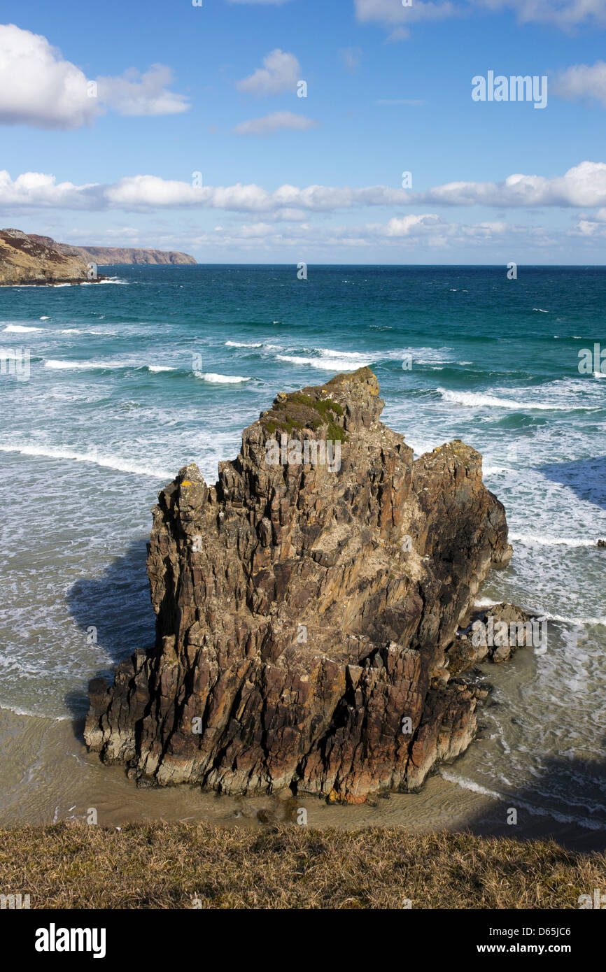 Sea stacks on Garry Beach (Traigh Ghearadha) Tolsta Isle of Lewis ...
