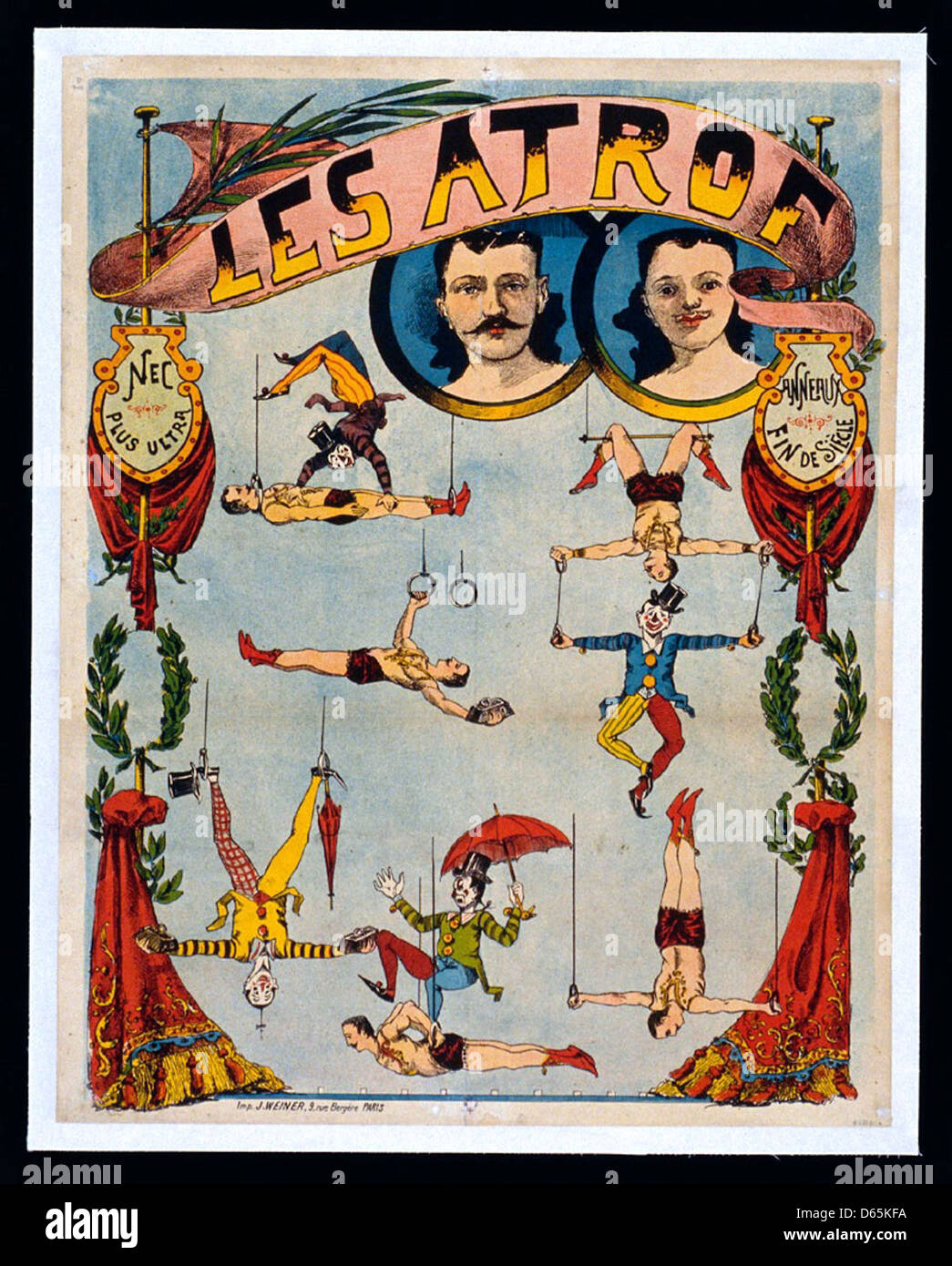 Circus vintage old acrobats hi-res stock photography and images - Alamy