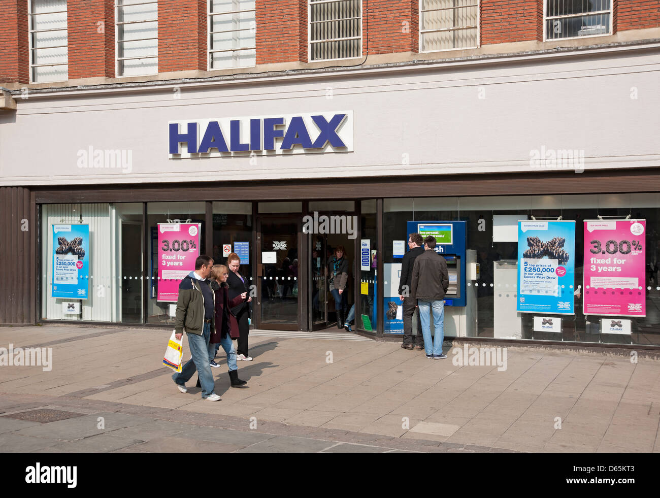 Halifax bank high street branch hi-res stock photography and images - Alamy