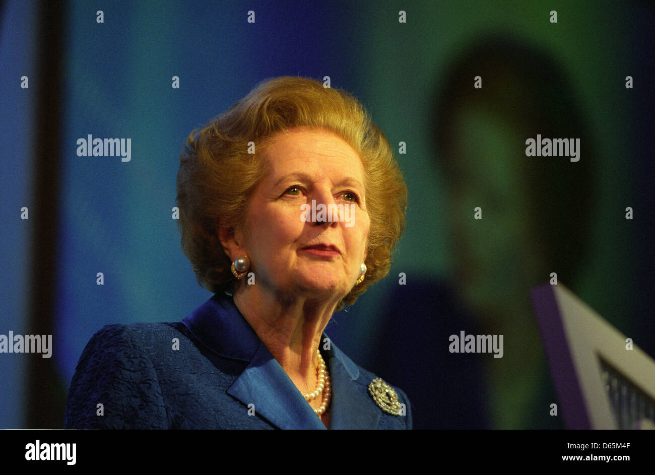Baroness Margaret Thatcher, former Prime Minister, supporting William ...