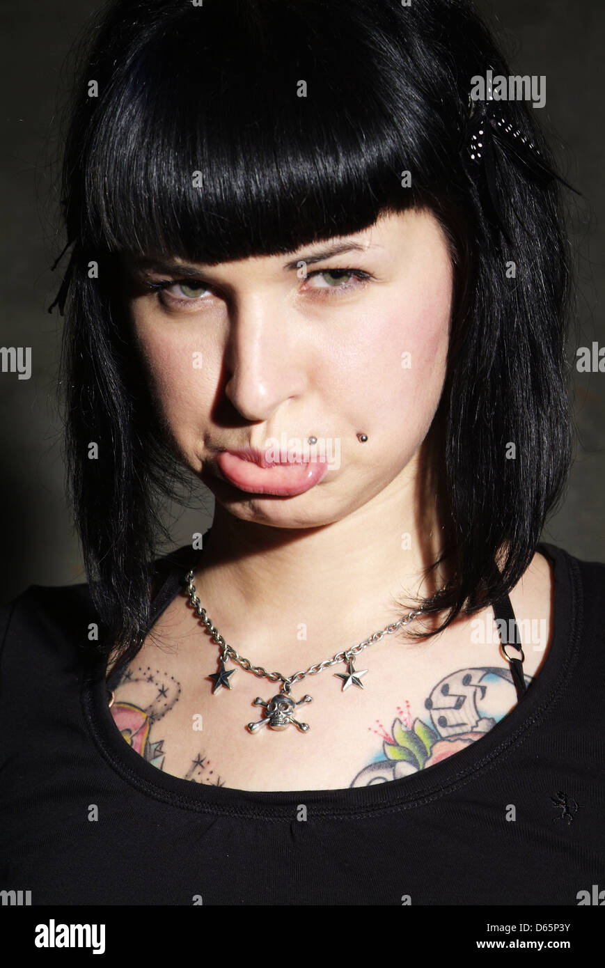 Punk Piercing High Resolution Stock Photography and Images - Alamy
