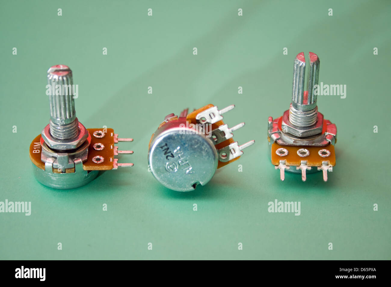 Three potentiometers hi-res stock photography and images - Alamy