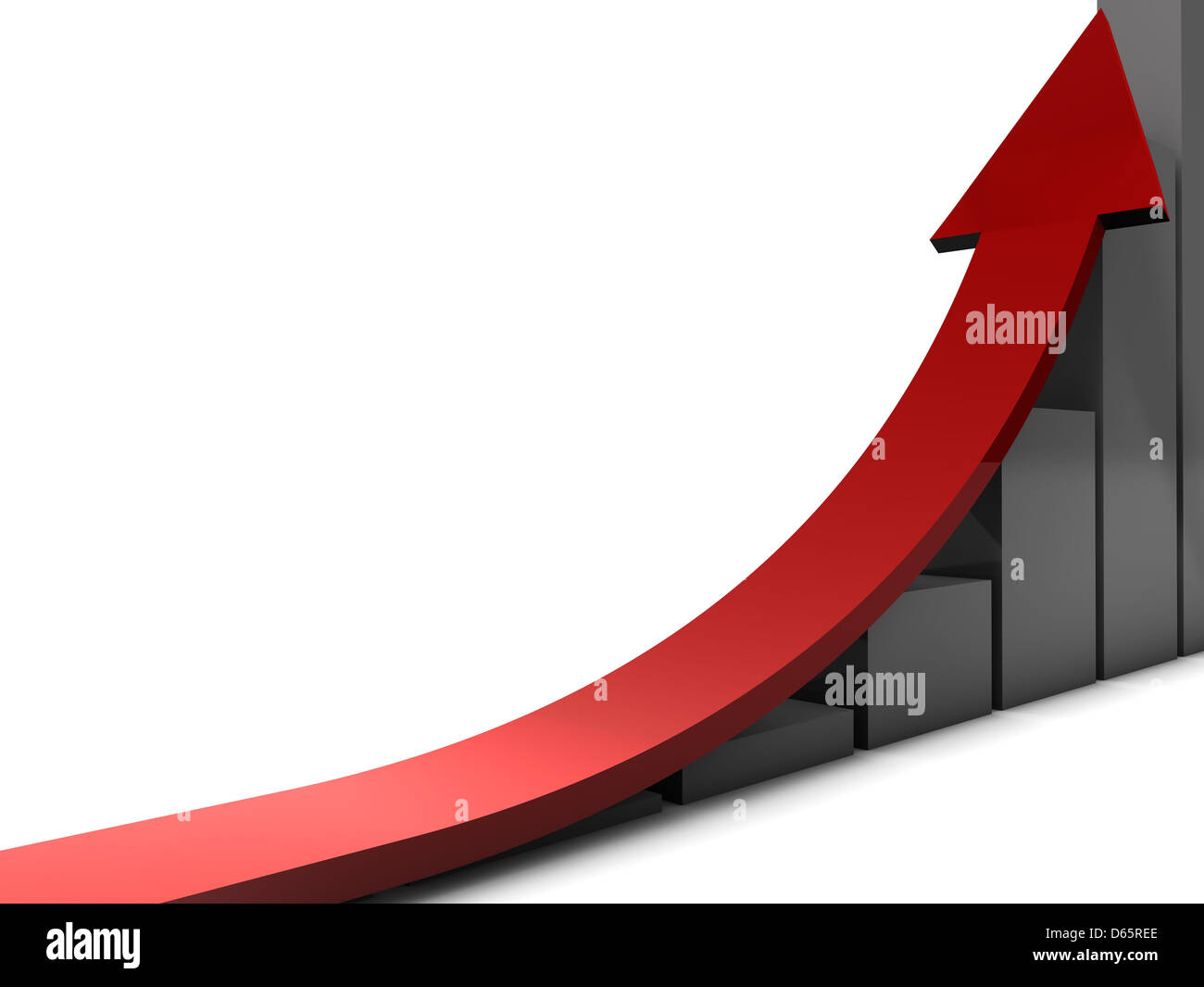 stock price,upswing,economic growth,column chart Stock Photo - Alamy