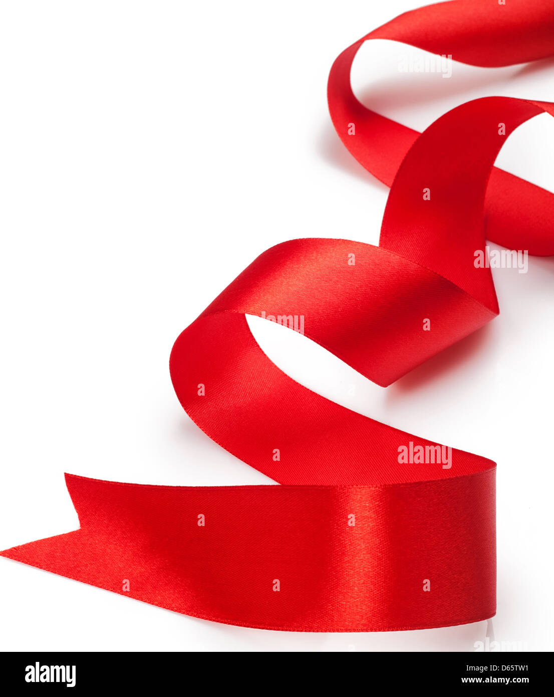 red gift ribbon Stock Photo - Alamy