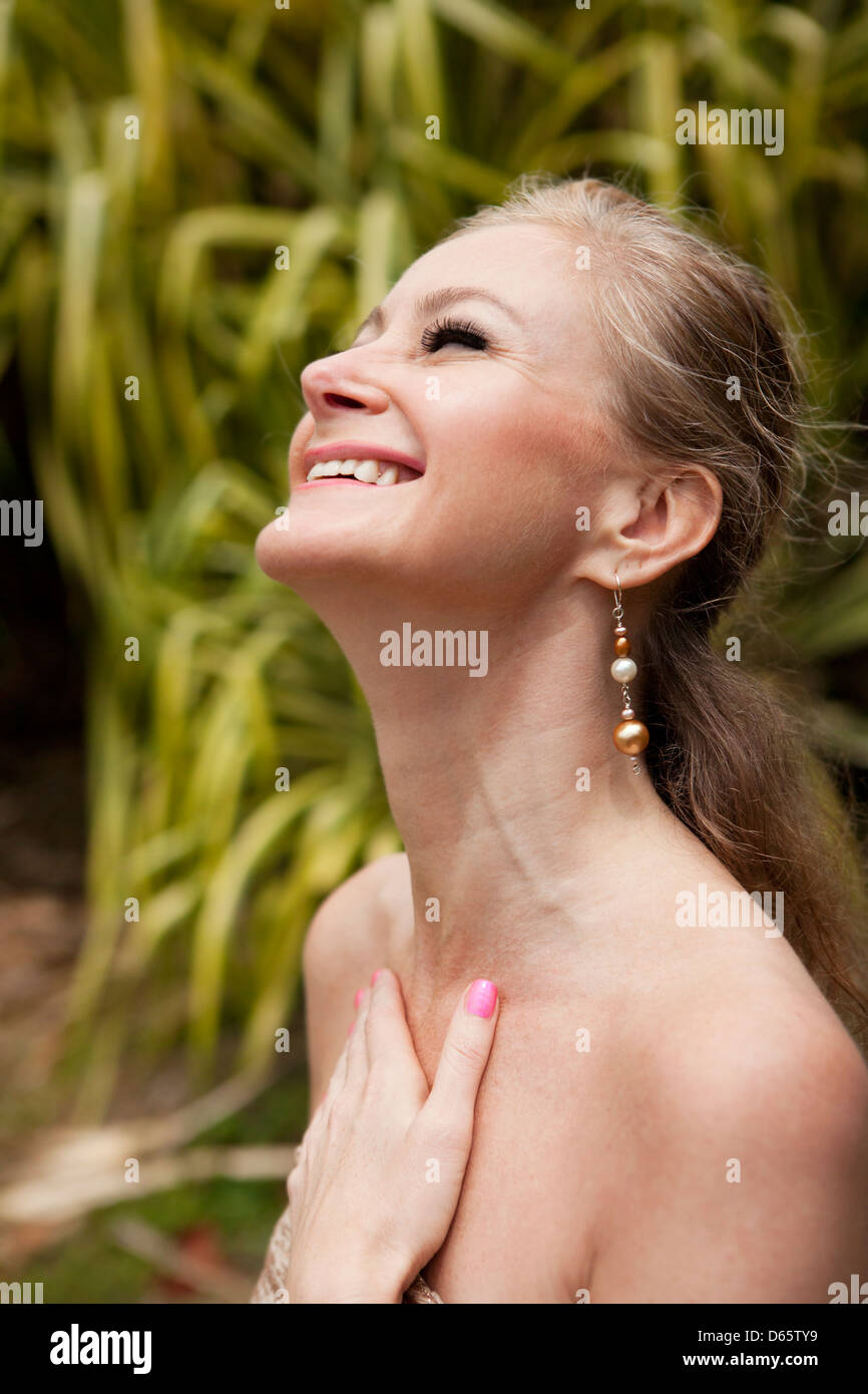 Portrait of an attractive woman - Florida, USA Stock Photo - Alamy