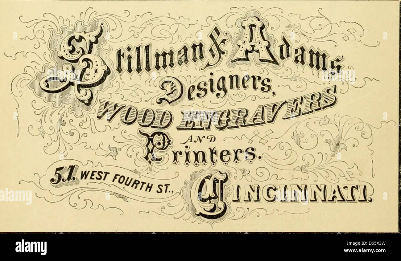 An illustration from Harpel's Typograph Artistic Printing, showcasing ...