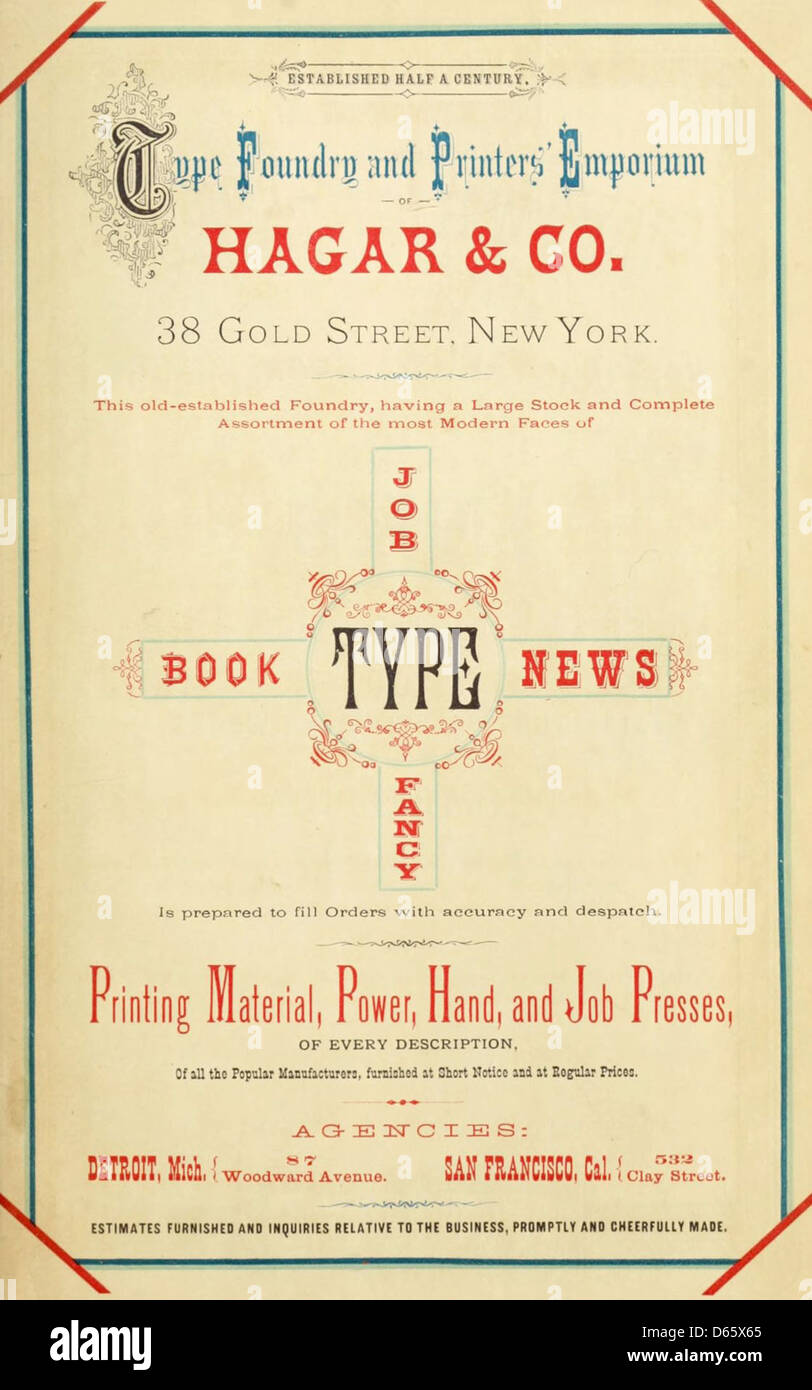 This image shows the artistic and technical work of Harpel’s Typograph ...