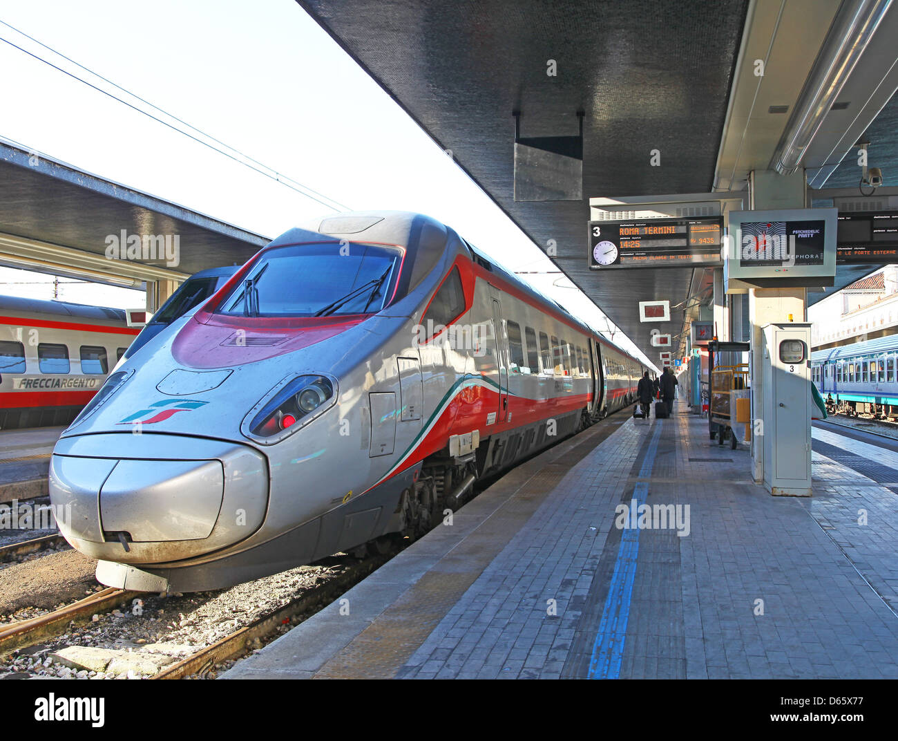 ETR 600 Italian High-Speed Train at Venezia St. Lucia (Venice) station ...