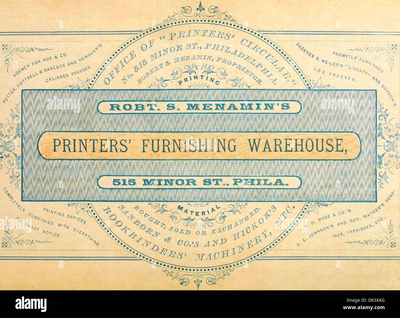 An image from *Harpel's Typograph*, demonstrating artistic printing and ...