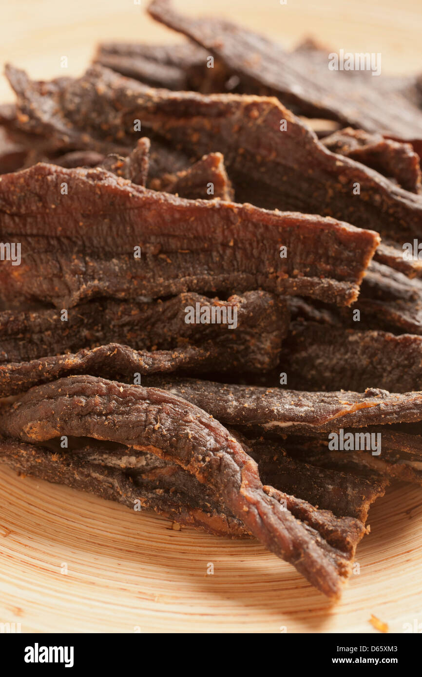 Artisan dried beef jerky hi-res stock photography and images - Alamy