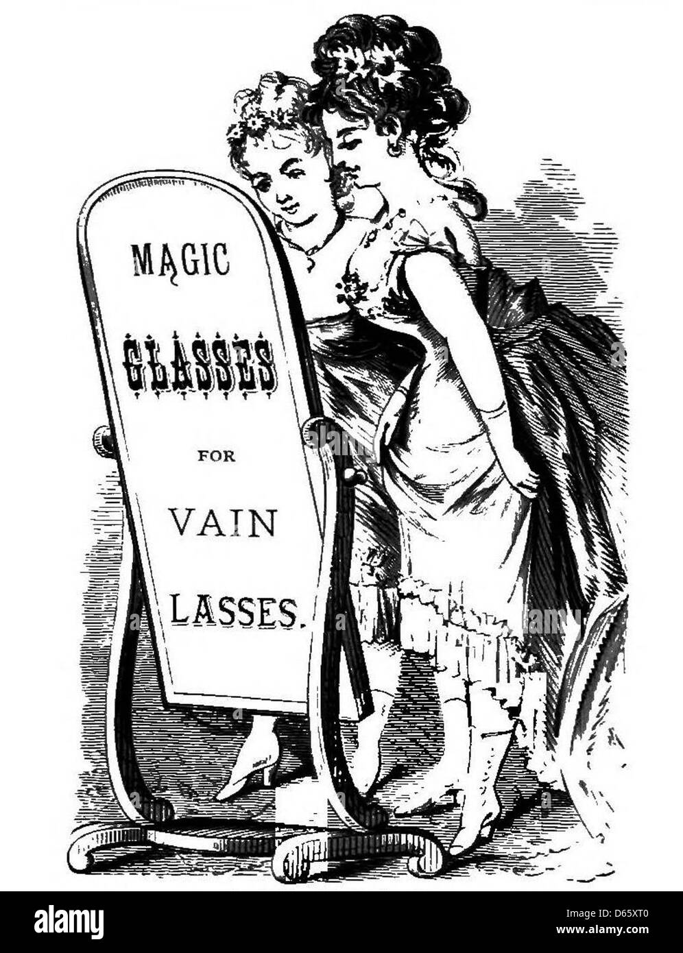 Magic Glasses for Vain Lasses Stock Photo - Alamy