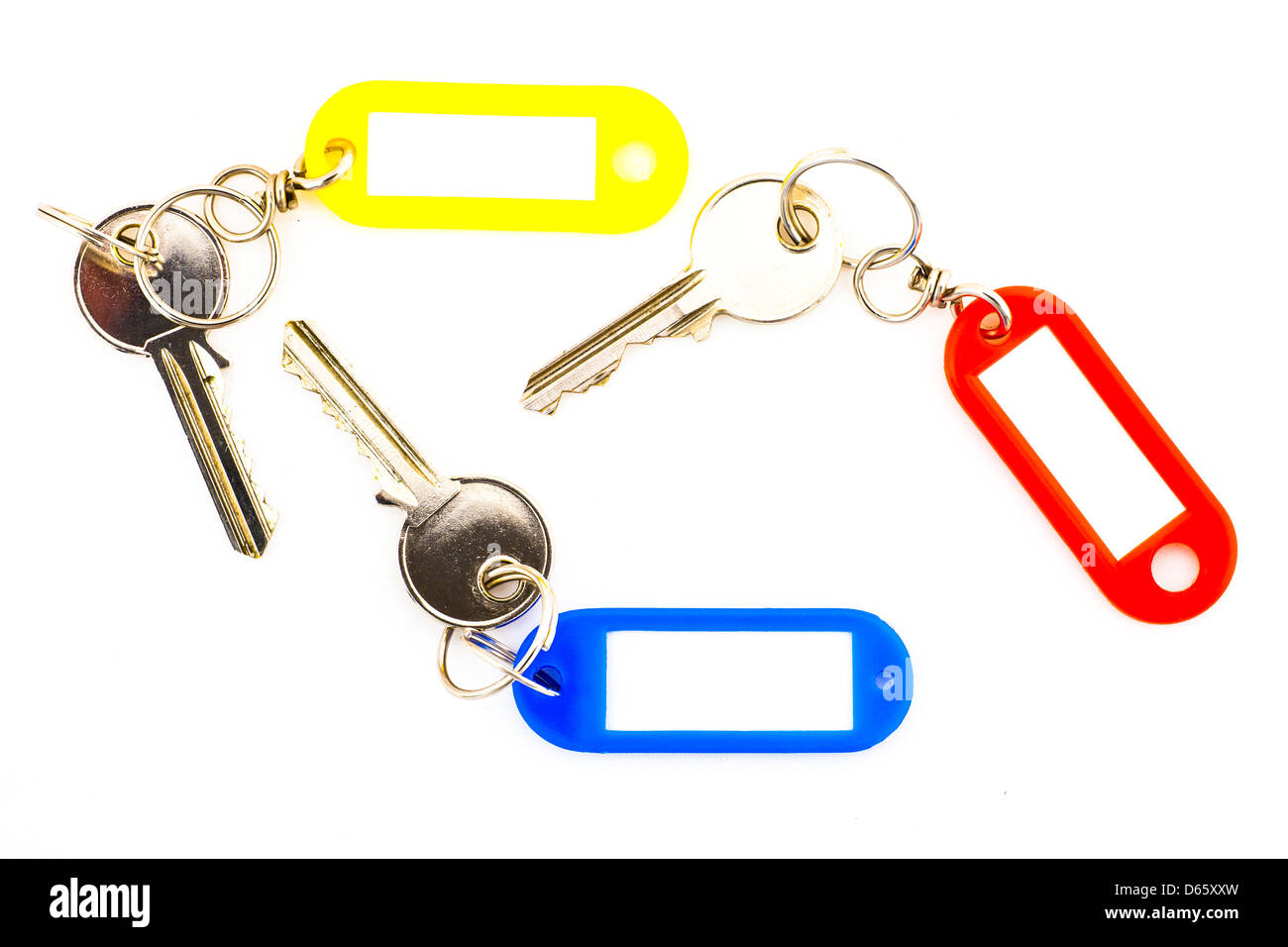Keys and labels Stock Photo - Alamy