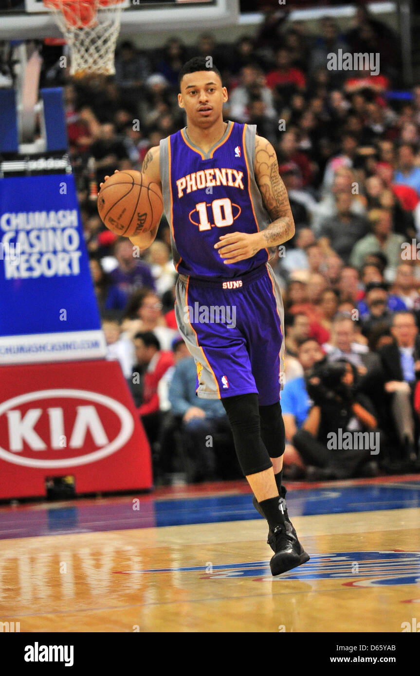 April 3, 2013: Diante Garrett #10 of the Suns in NBA game action as the ...