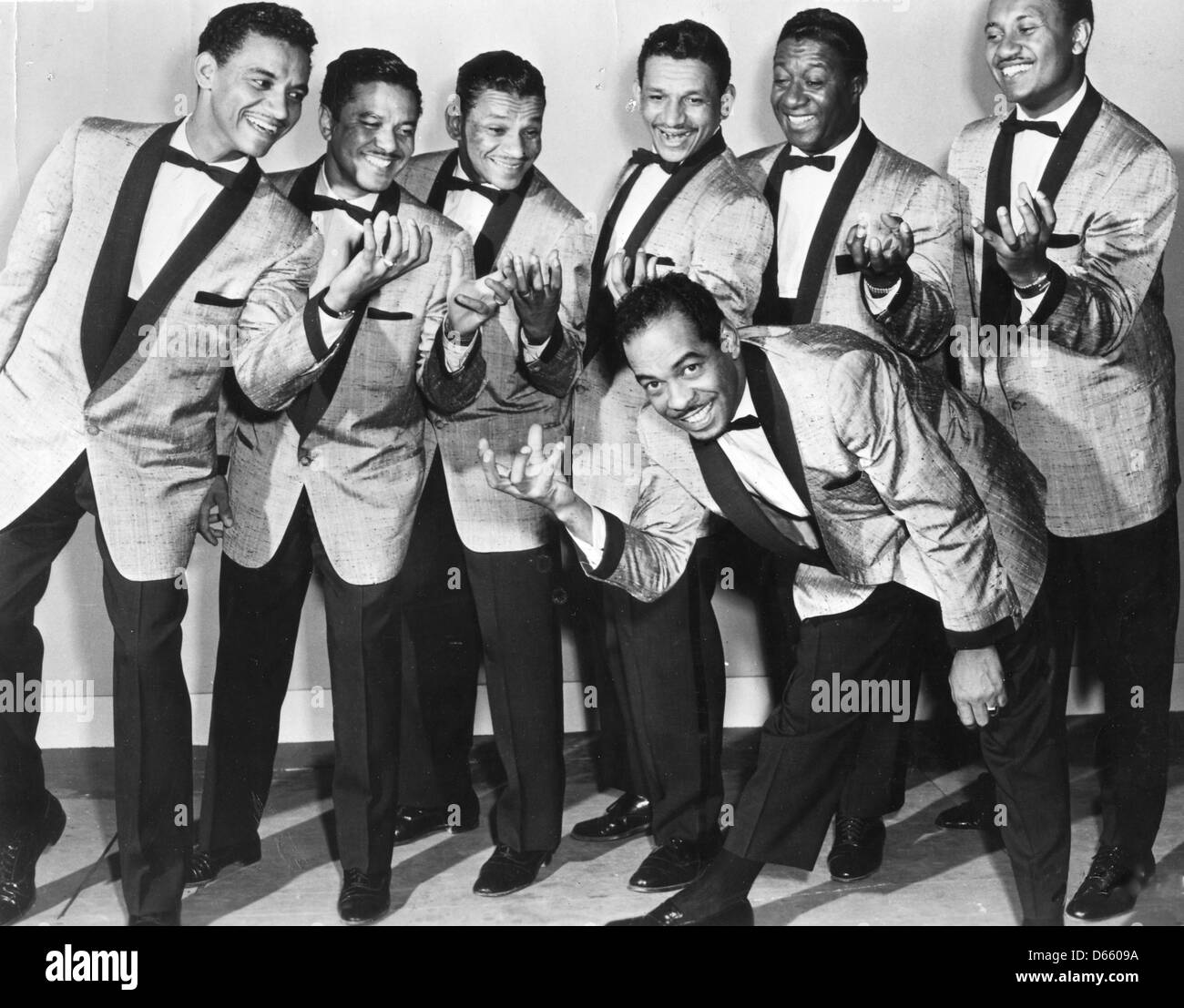 THE TRENIERS US R&B group in 1957 film Don't Knock the Rock Stock Photo ...