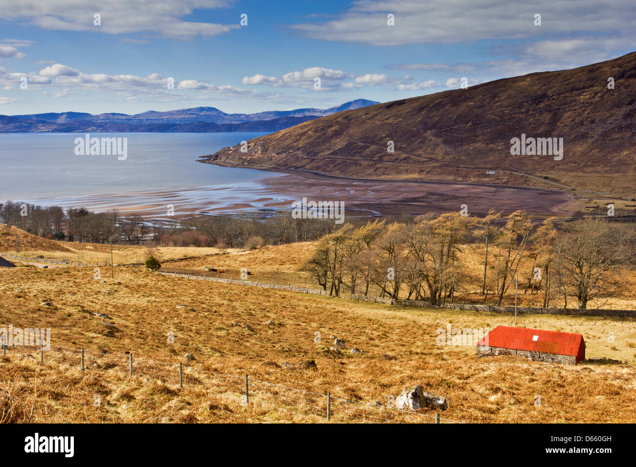 APPLECROSS BAY ON AN EARLY SPRING DAY IN THE WESTERN HIGHLANDS OF ...