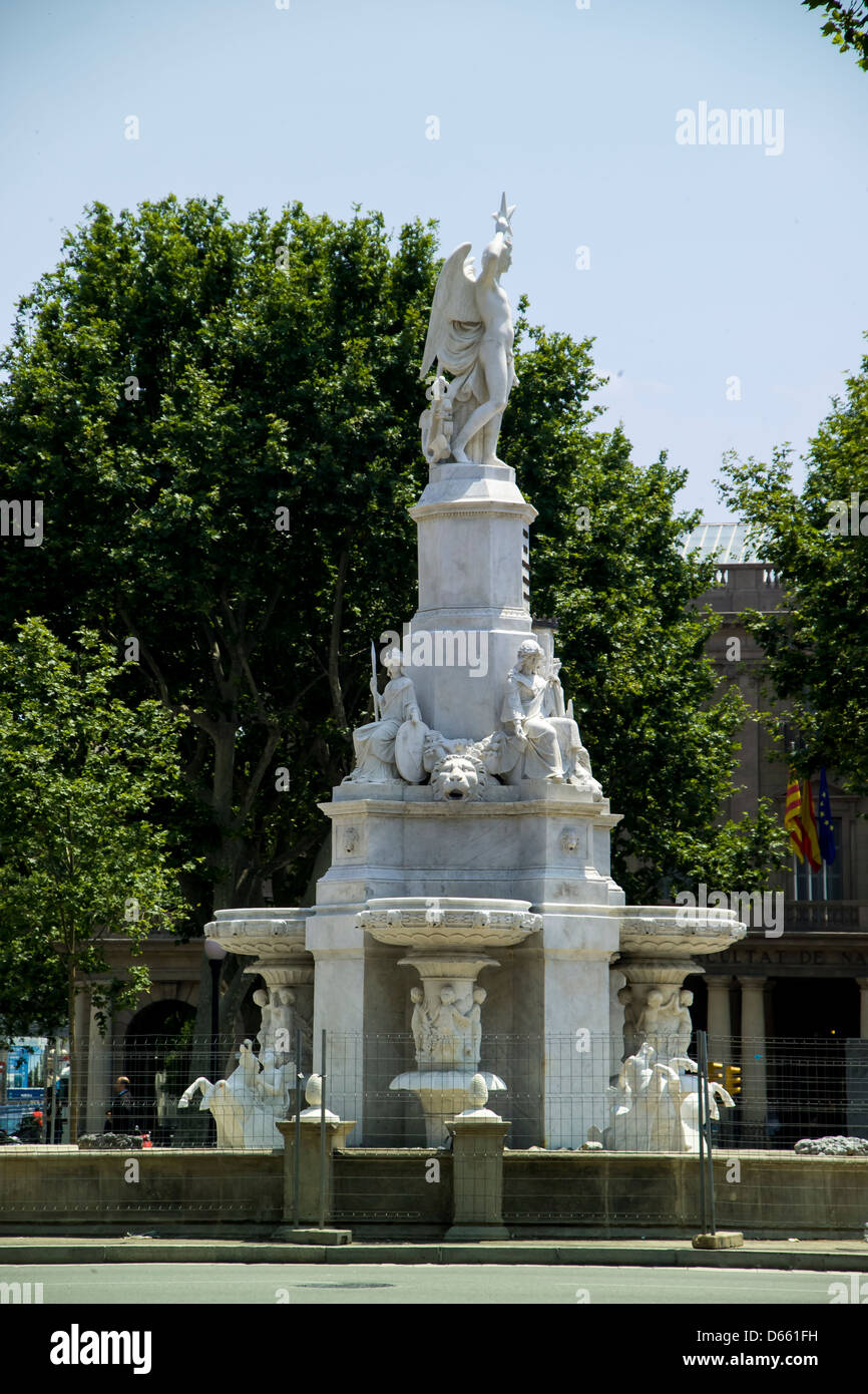 Statue barcelona hi-res stock photography and images - Alamy