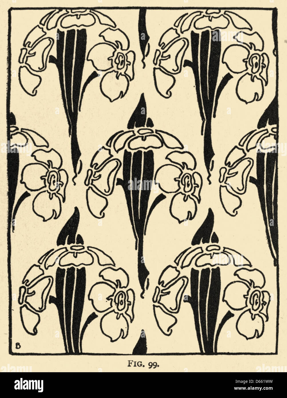 An illustration from the Arts and Crafts movement by Ernest Batchelder ...