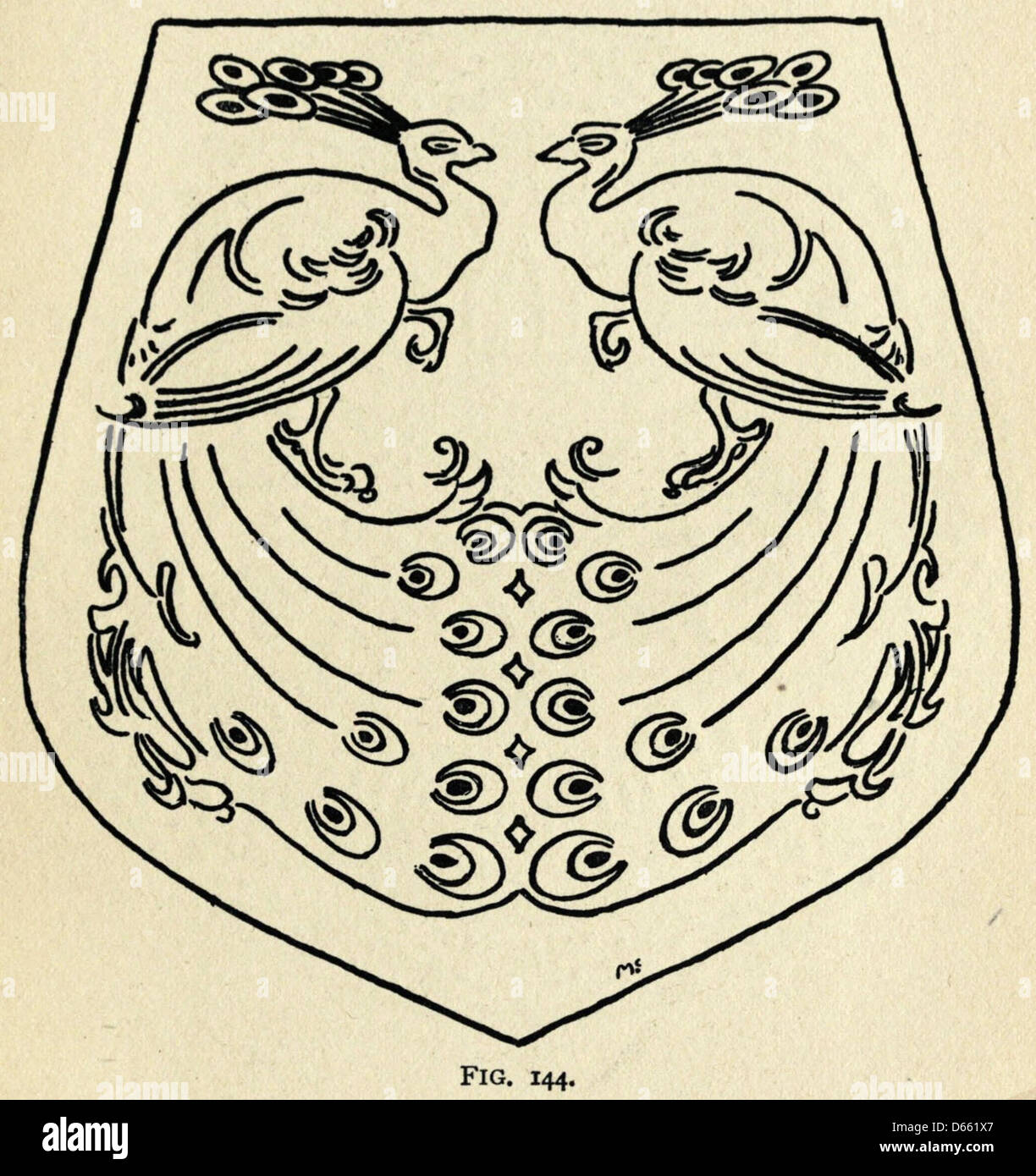 This illustration (Fig. 144) from the Arts and Crafts movement features ...