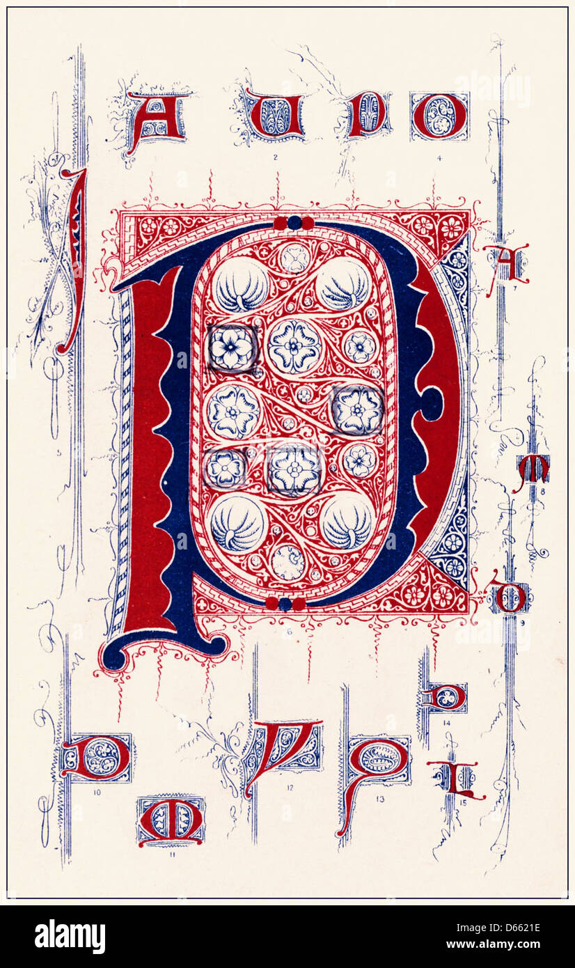 This 1860 calligraphy and decorative writing specimen by W.R. Tymms ...
