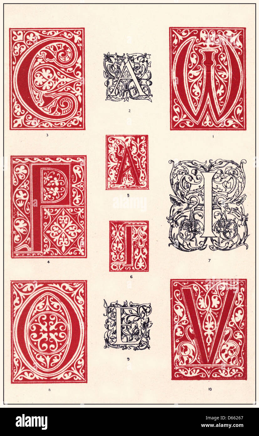This 1860 work by W. R. Tymms showcases decorative calligraphy ...
