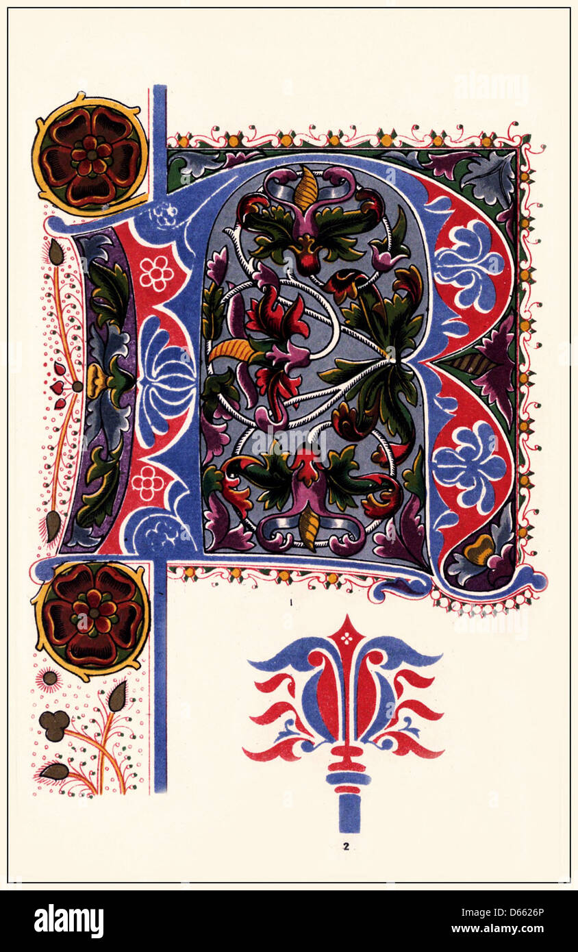 Decorative initials alphabet hi-res stock photography and images - Alamy