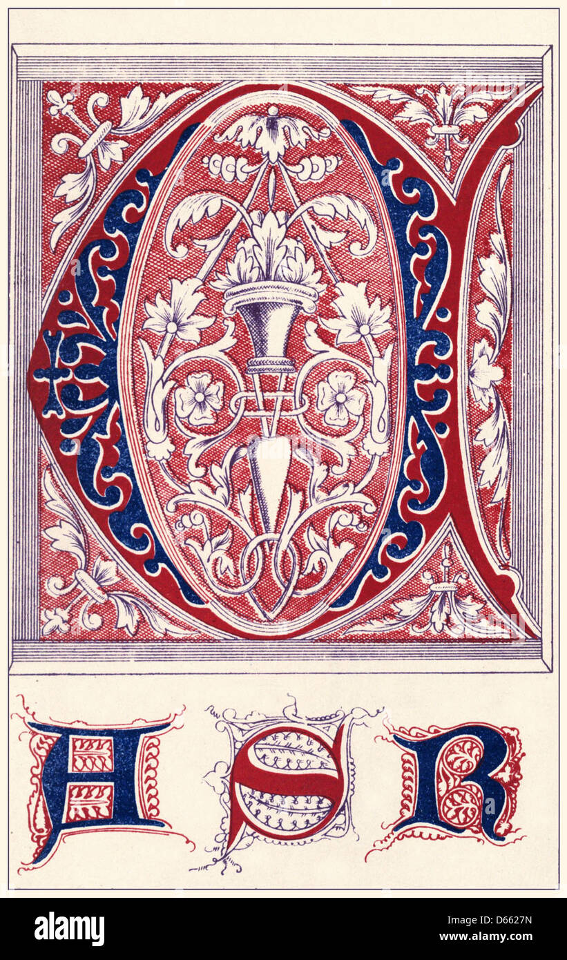This 1860 work by W. R. Tymms features a collection of alphabets ...