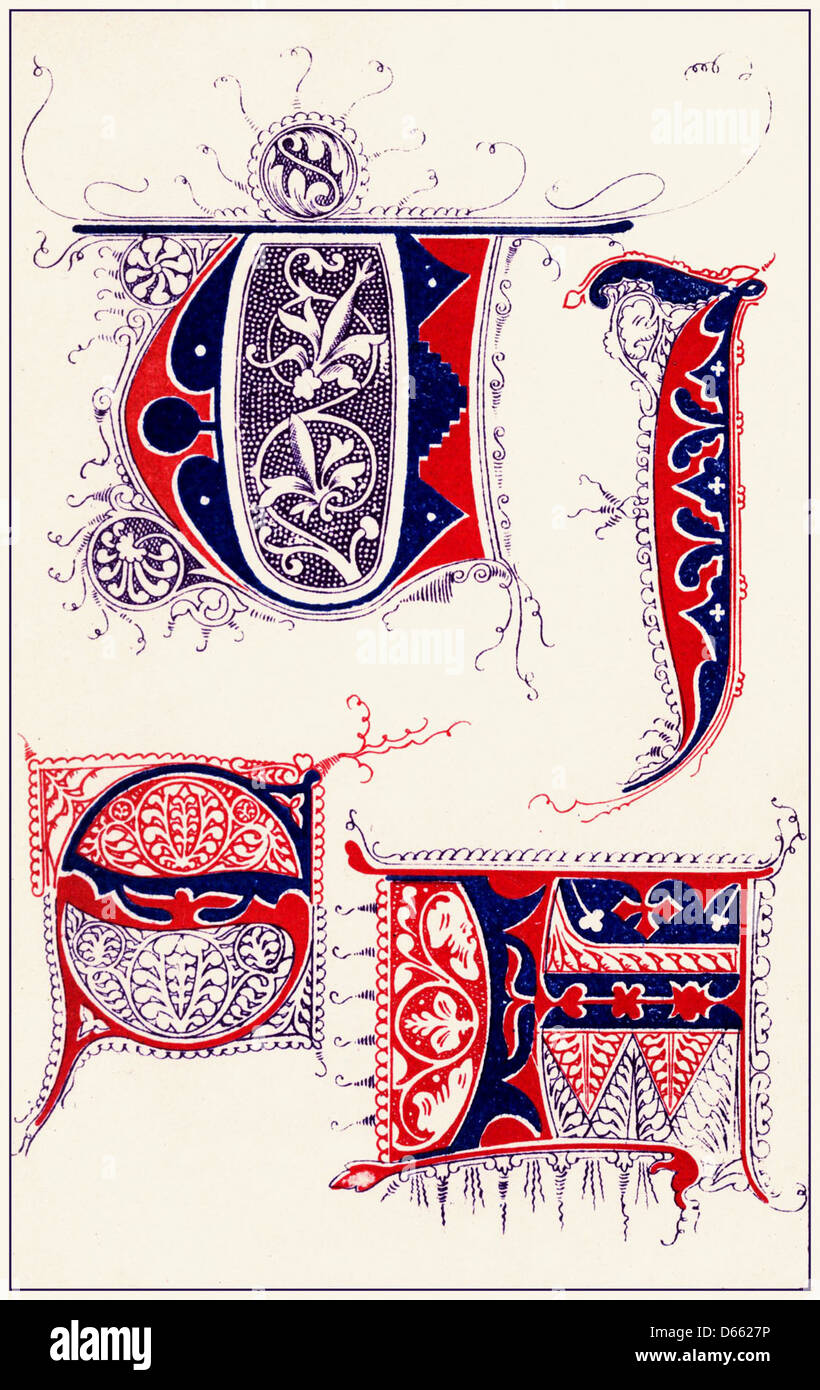A piece of decorative calligraphy and type design by W. R. Tymms from ...