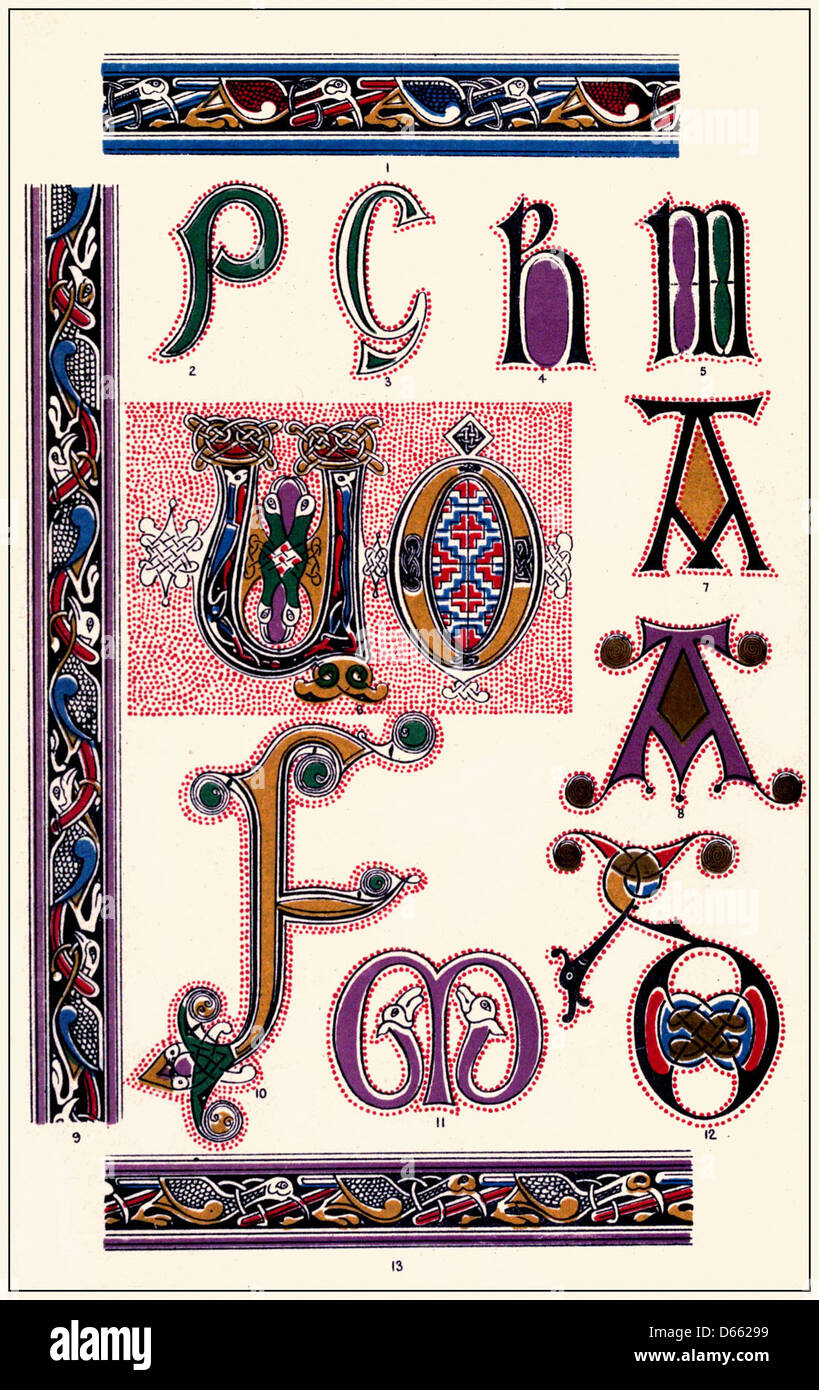 A 1860 publication by W.R. Tymms, showcasing alphabets, calligraphy ...