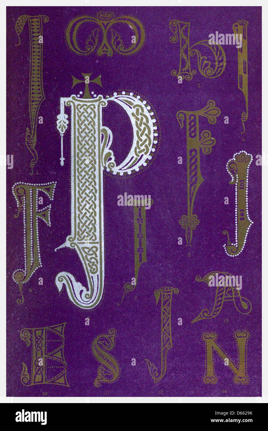 This 1860 work by W. R. Tymms showcases beautiful alphabets and ...