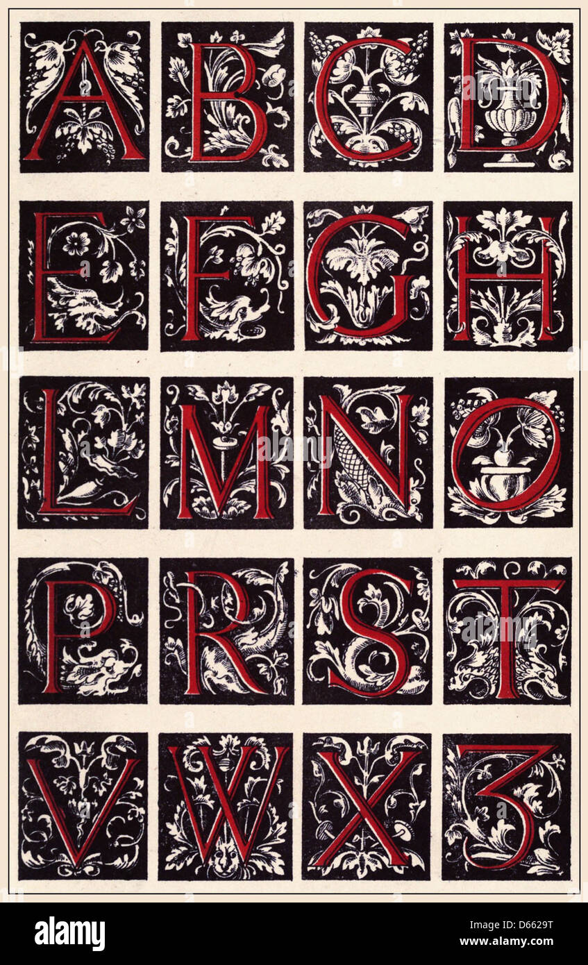 This image is from W.R. Tymms' 1860 collection of calligraphy and ...