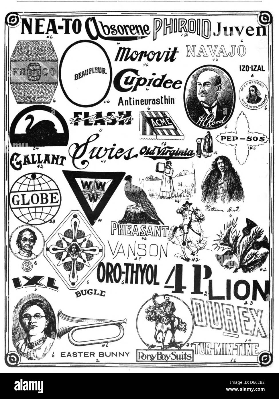 Trademarks logos Black and White Stock Photos & Images - Alamy