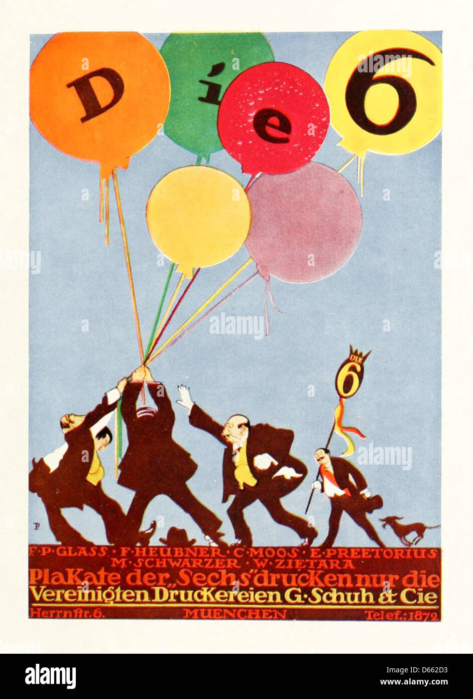 A 1914 poster designed by Emil Preetorius for the Deutsche Werkbund, a ...