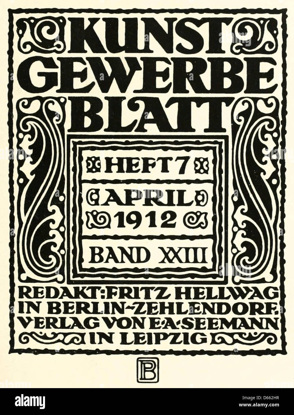 An image from the 1912 Arts Journal featuring a German advertisement by ...