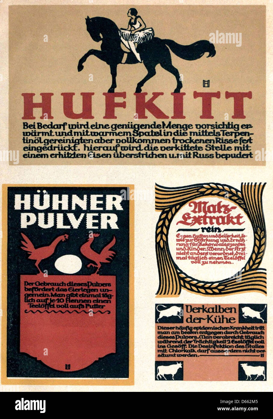 Vintage german graphics hi-res stock photography and images - Alamy