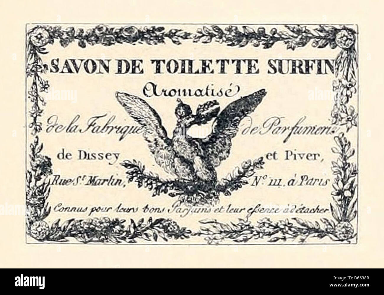 A vintage French illustration of a Surfin-Soap label by Leon Maillard ...