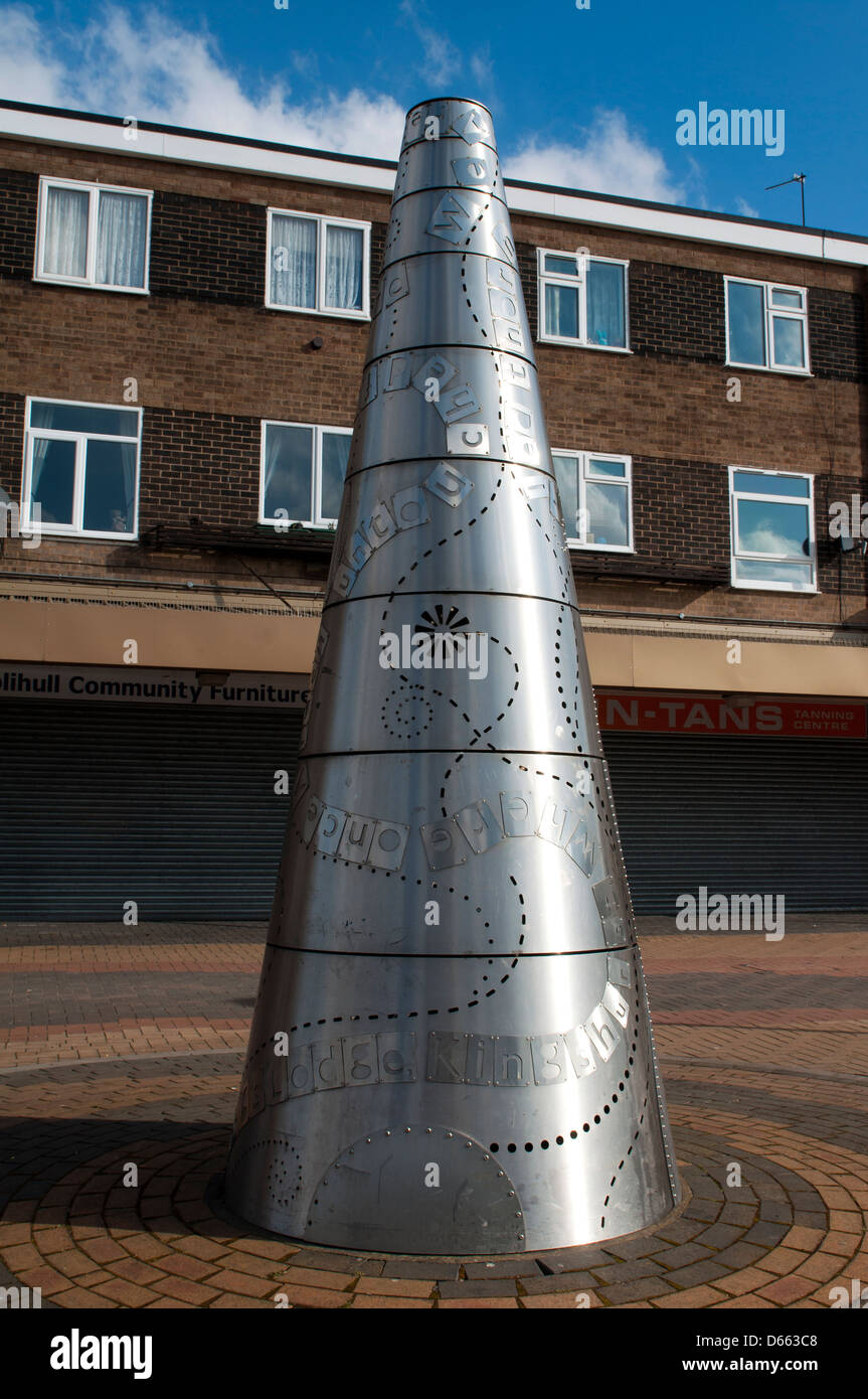 The Parade shopping precinct, Kingshurst, West Midlands, England, UK ...