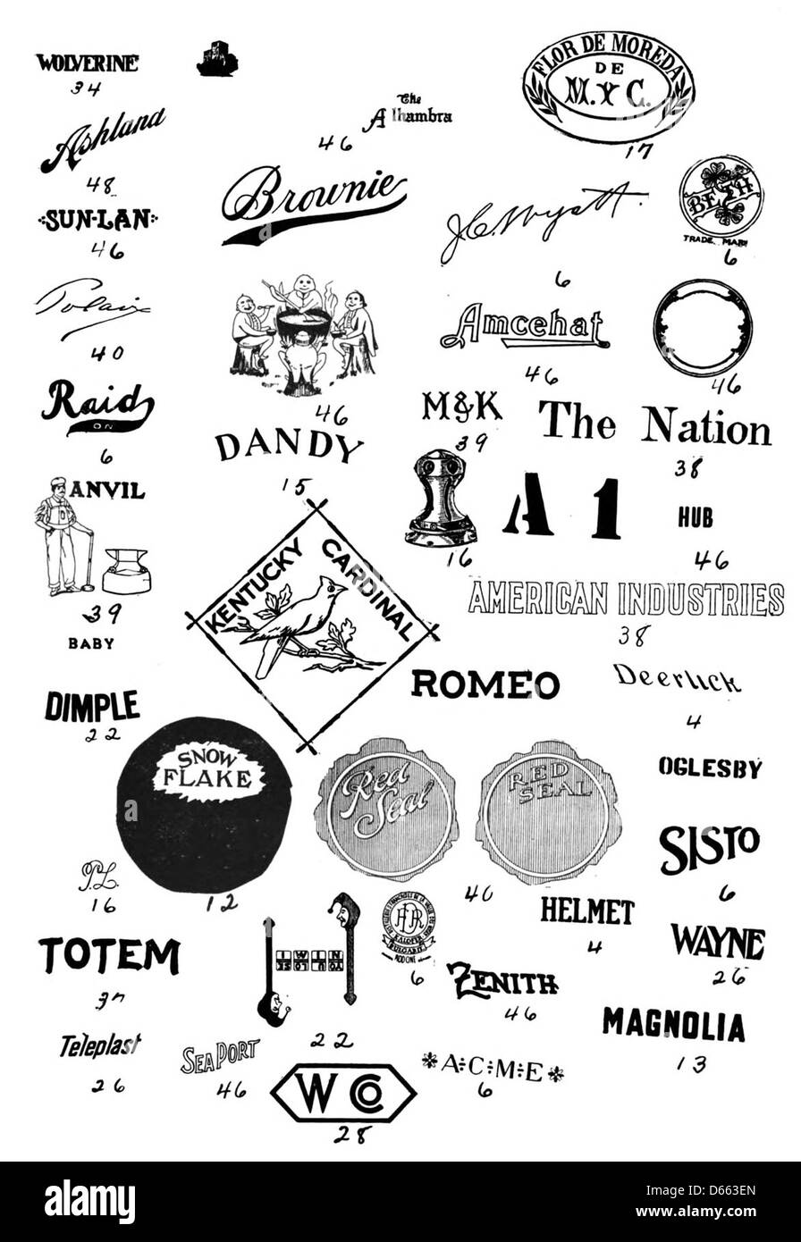 Classic branding logo hi-res stock photography and images - Alamy