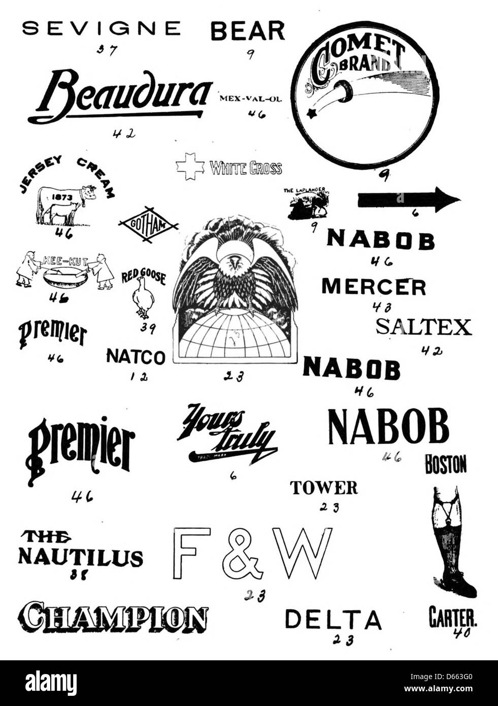 This vintage advertisement logo from Premier ads showcases a classic ...