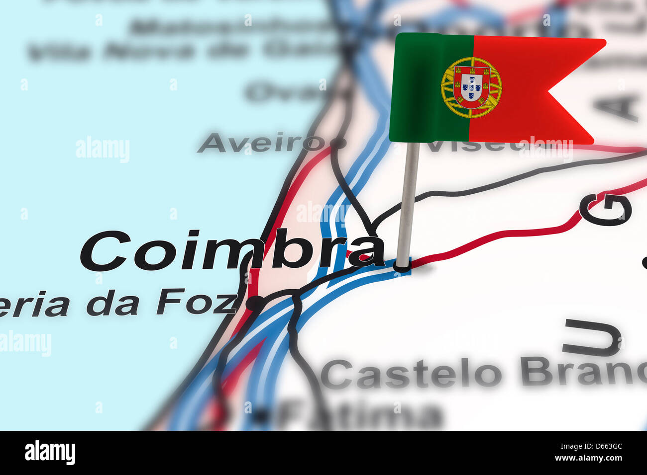Portugal map flag in hi-res stock photography and images - Alamy