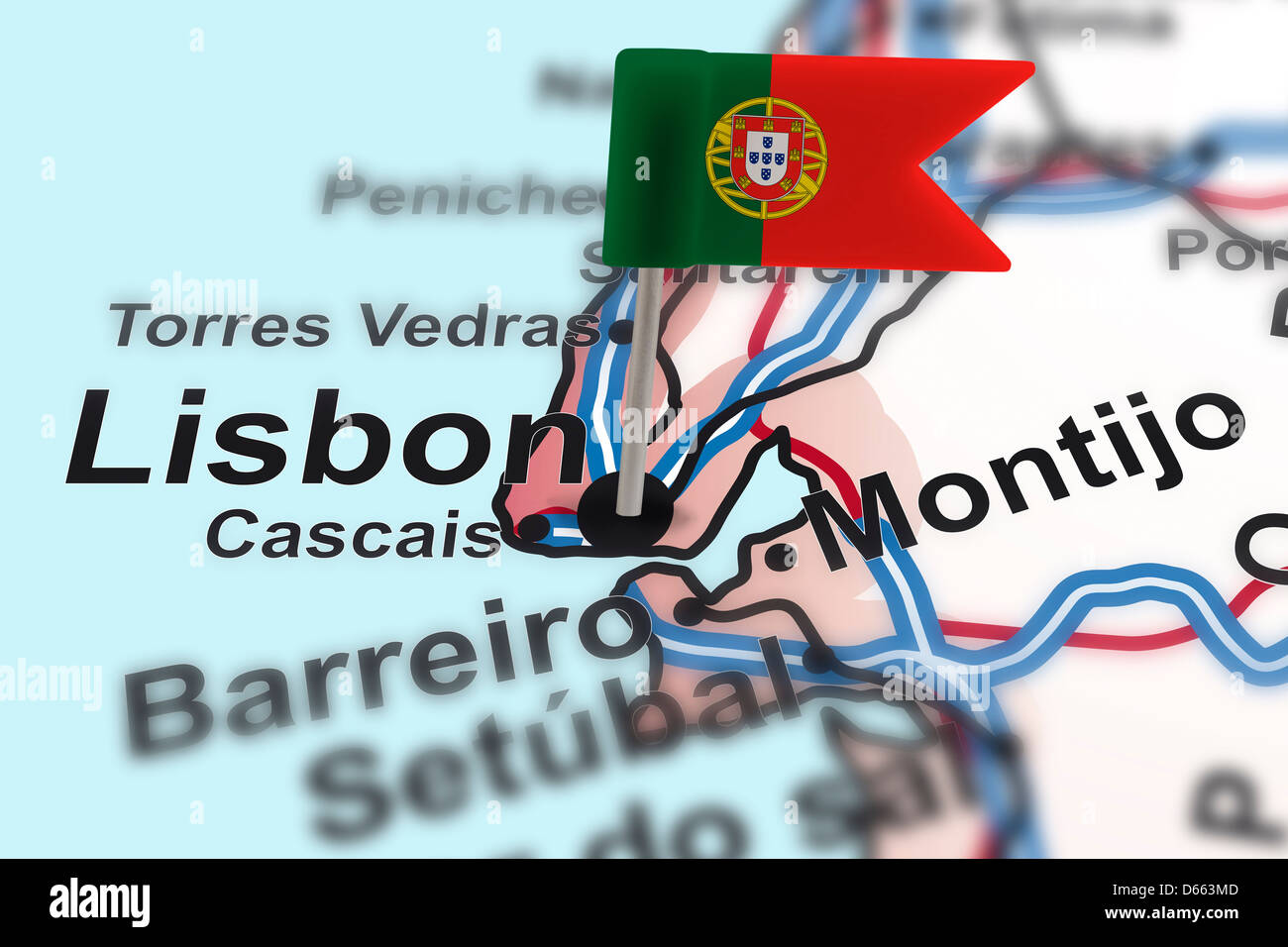 Portugal map flag in hi-res stock photography and images - Alamy