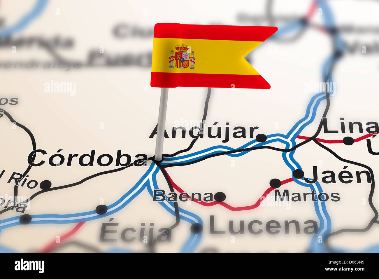 Cordoba spain map hi-res stock photography and images - Alamy