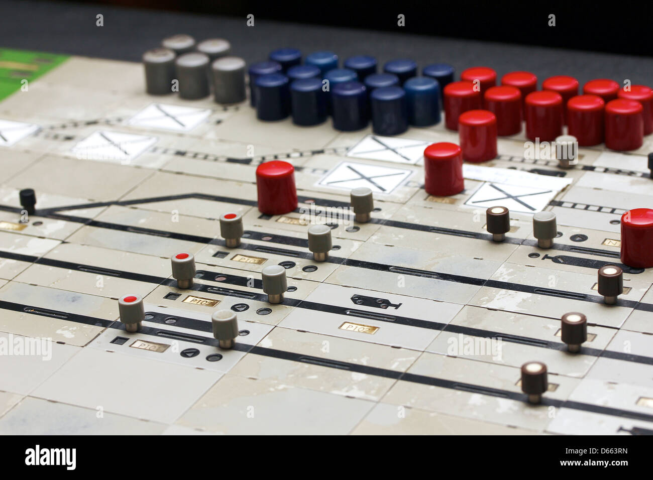 german train station control system Stock Photo - Alamy