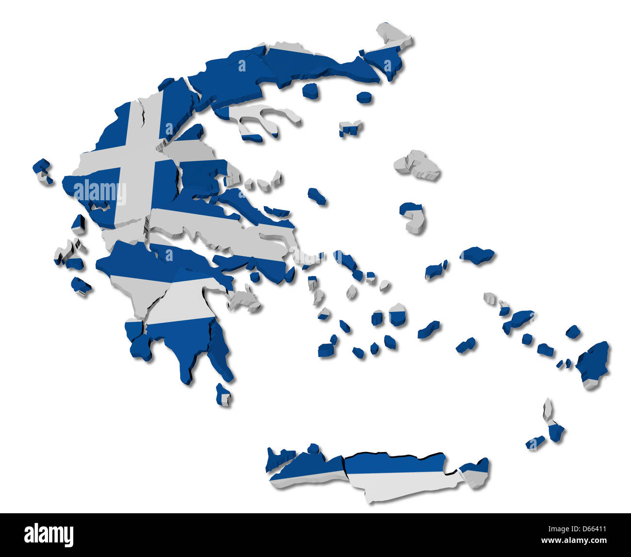 Greece map hi-res stock photography and images - Alamy