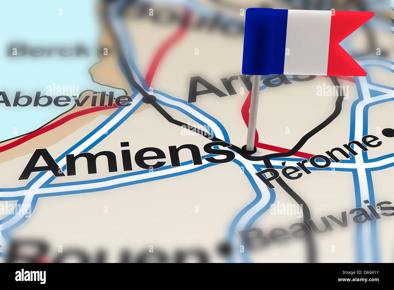 Amiens map hi-res stock photography and images - Alamy
