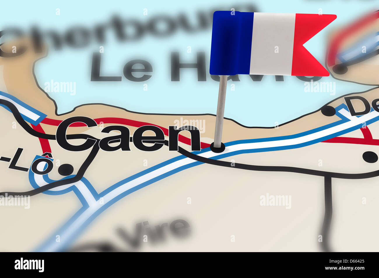 Map of caen hi-res stock photography and images - Alamy